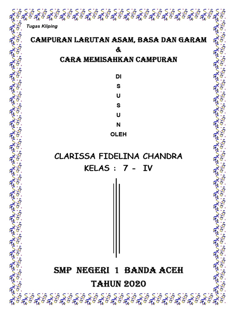 Hanjar Clarissa Fidelina Chandra | PDF