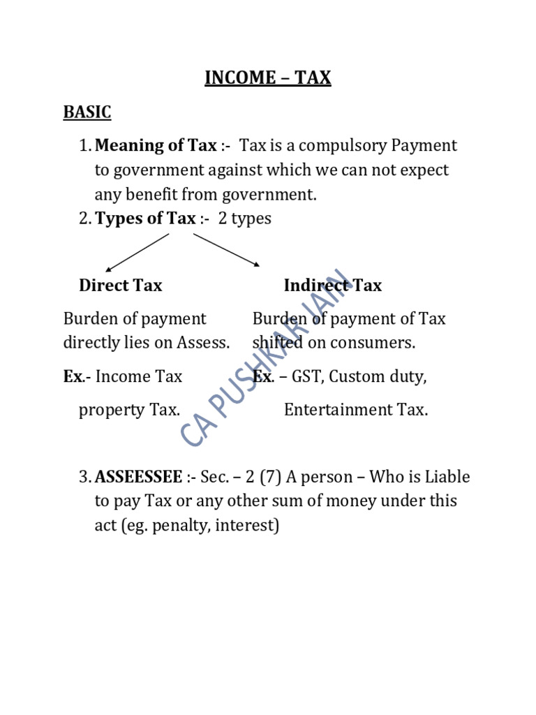 1. Basic pdf | PDF | Taxes | Income