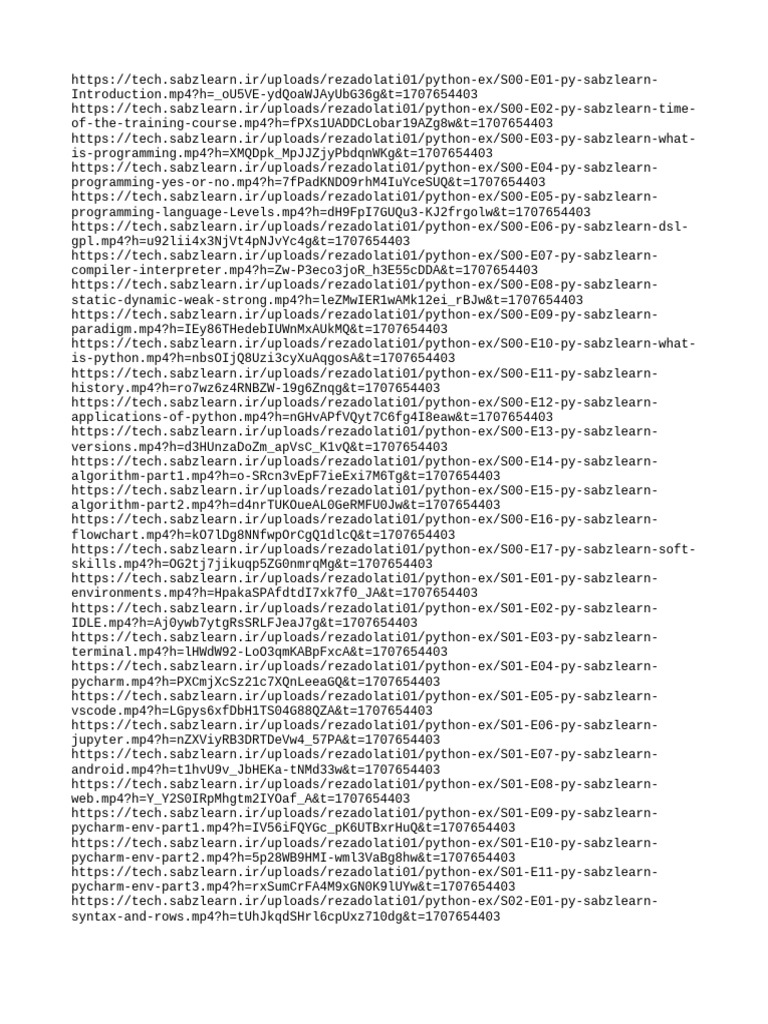 Python Links Pdf 
