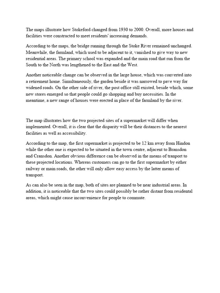 The Maps Illustrate How Stokeford Changed From 1930 To 2000 | PDF ...