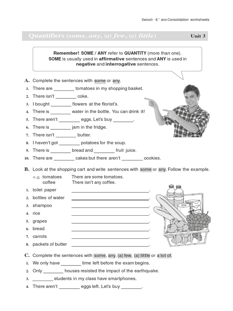 Quantifiers (Some, Any, (A) Few, (A) Little) | PDF