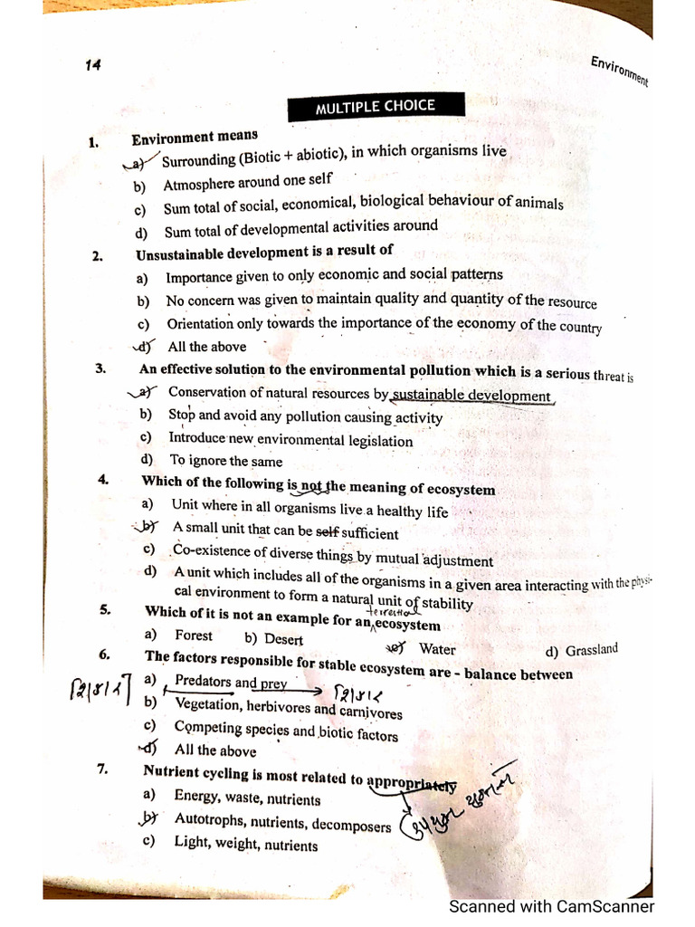 EVS Question Bank | PDF