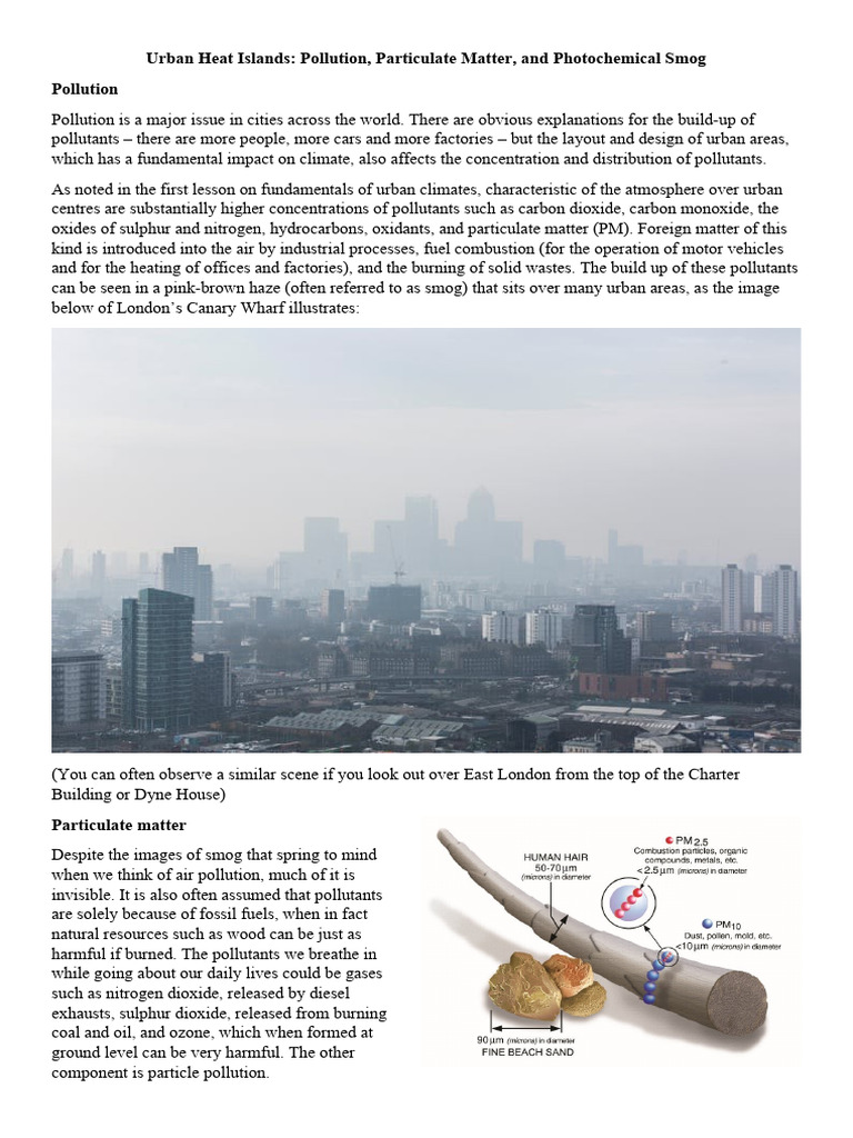 7b. Urban Air Quality | PDF | Air Pollution | Smog