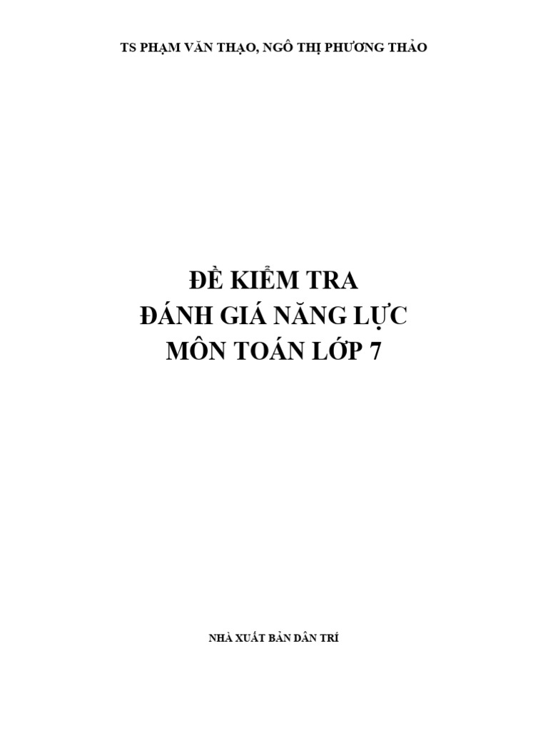 De Ktra DGLN Mon Toan Lop 7 Ruot in (28-9) | PDF