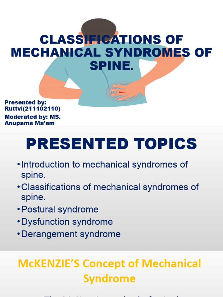 Mechanical Syndromes | PDF | Vertebral Column | Pain