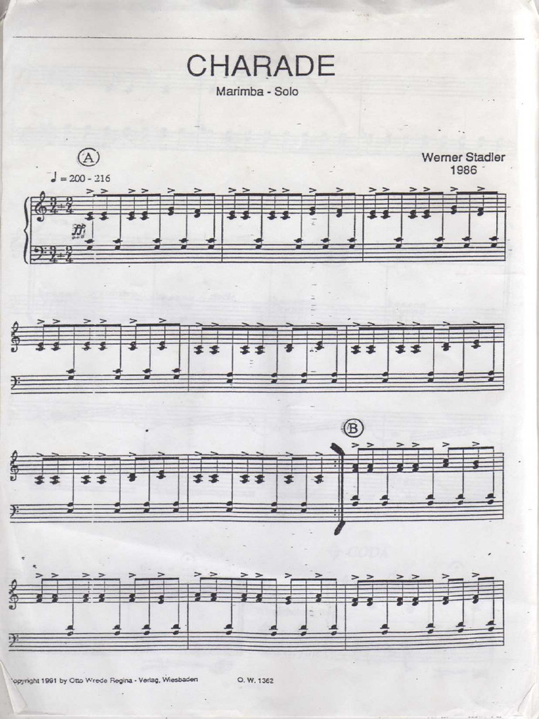 CHARADE - Werner Stadler | PDF