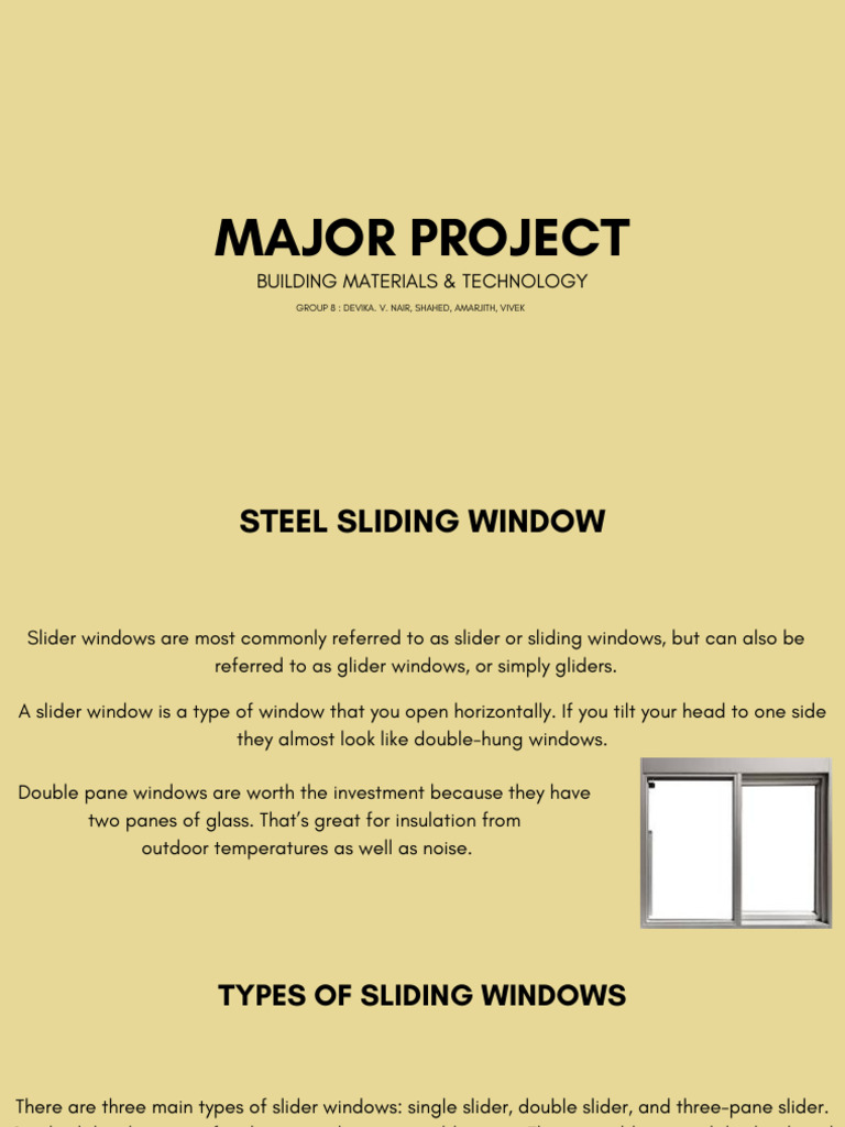 Steel Sliding Window Overview and Benefits | PDF | Window | Building ...