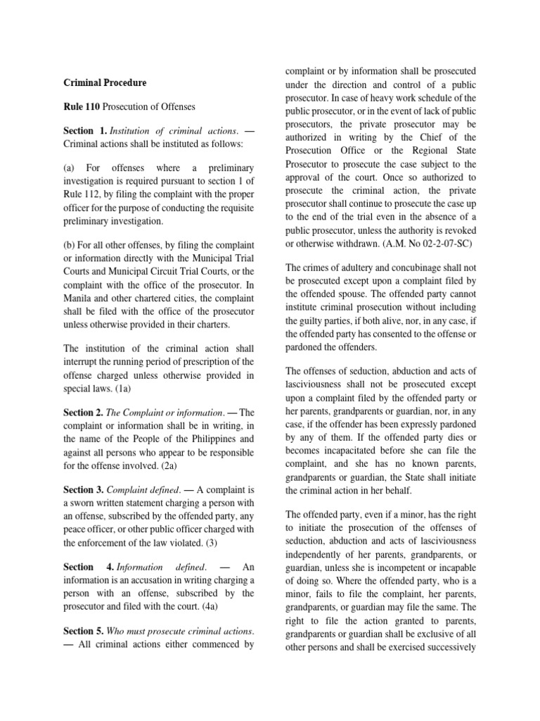 Revised Rules On Criminal Procedure | PDF | Bail | Prosecutor