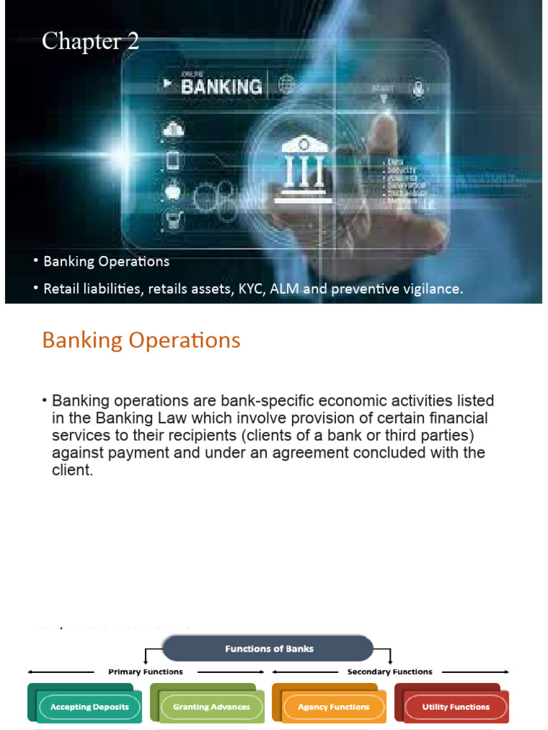 Chapter 2 Banking Operations | PDF | Banks | Cheque