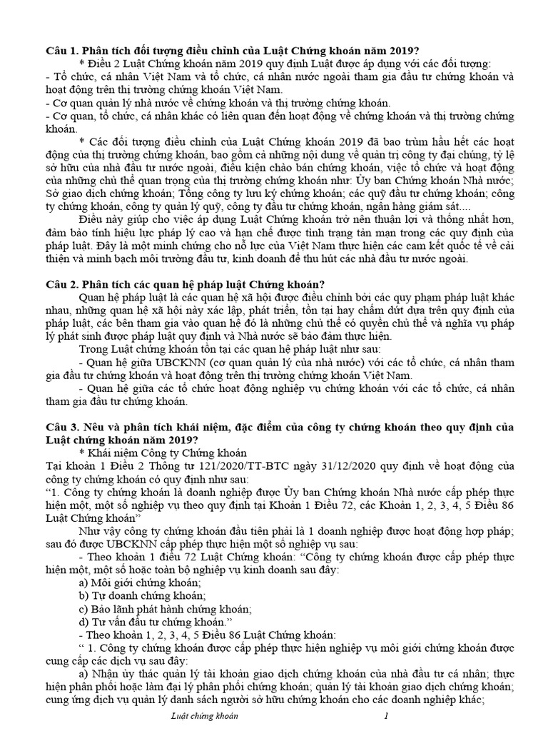 Luat chungkhoan | PDF