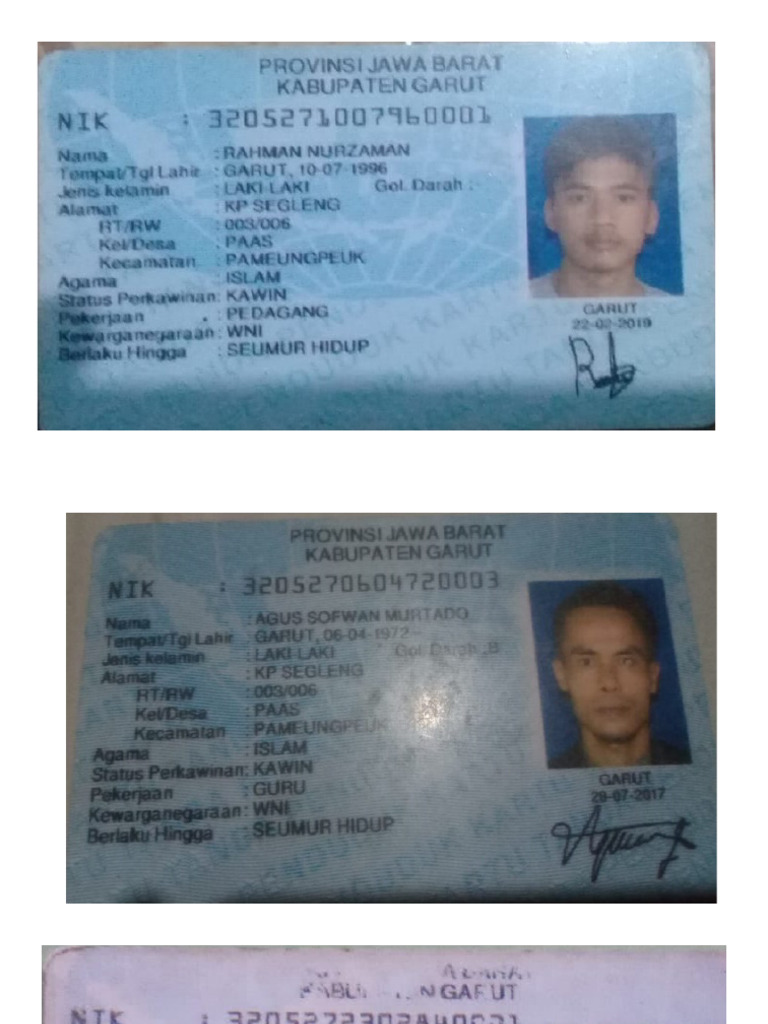 KTP Pengurus Yayasan | PDF