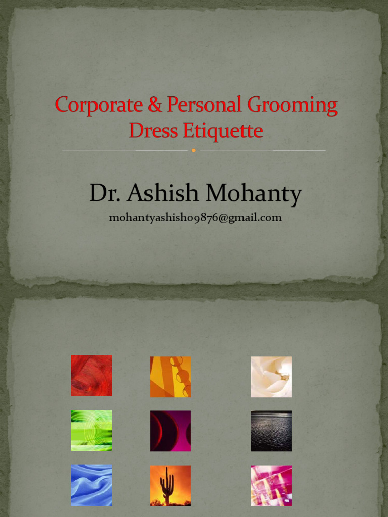 Corporate Grooming & Dress Etiquette | PDF | Shoe | Necktie