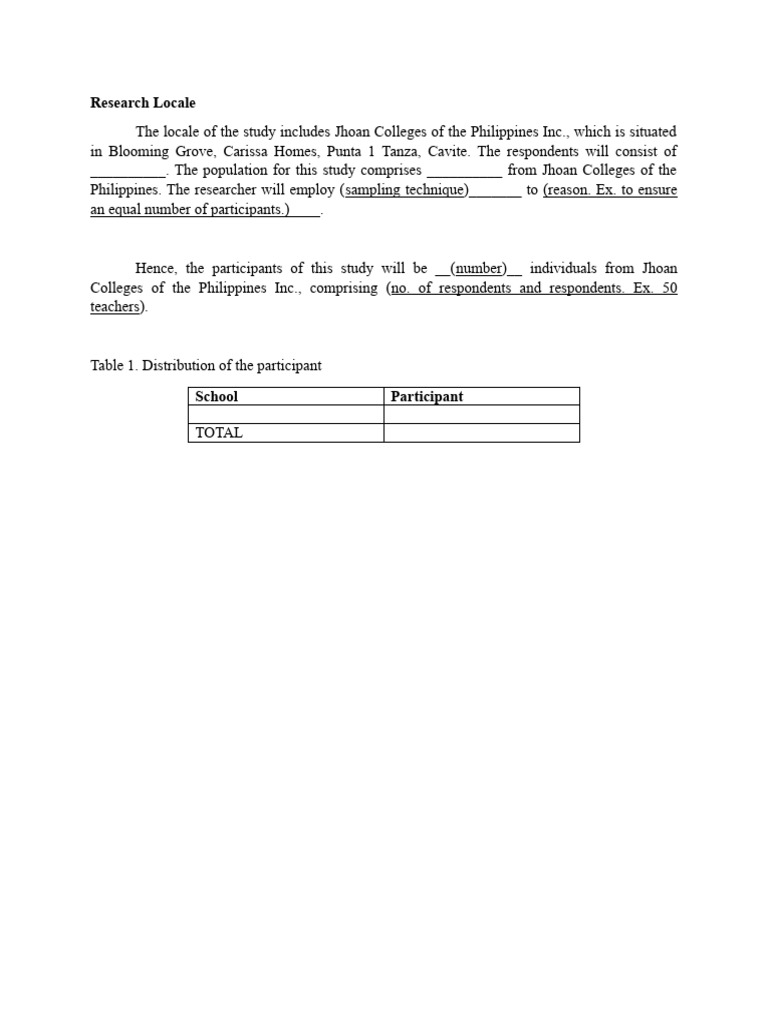 Research Locale | PDF