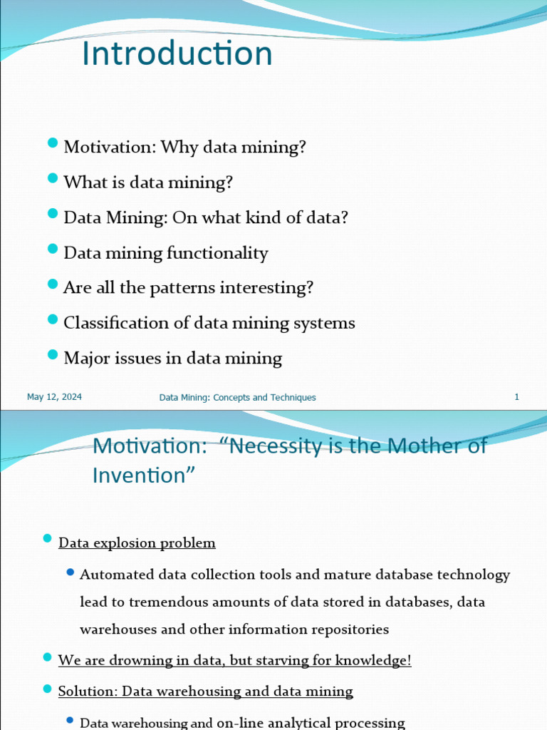 Data Mining - Lecture 2 | PDF | Data Mining | Databases Data Mining - Lecture 2 | PDF | Data Mining | Databases