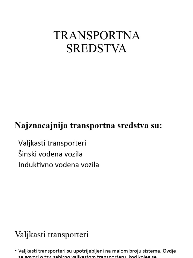 Transportna Sredstva | PDF