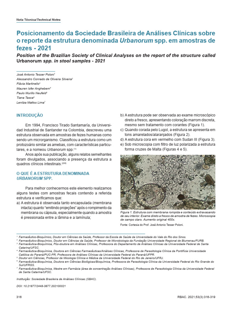 Posicionamento SBAC Urbanorum SPP | PDF | Farmacêutico | Farmácia