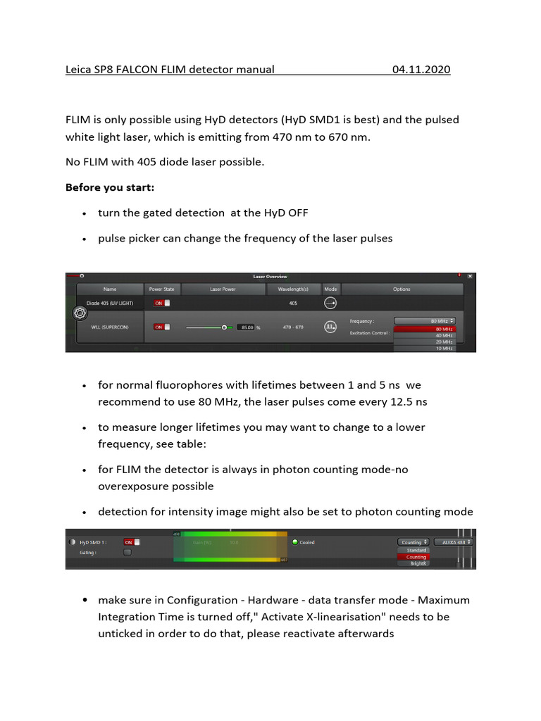 FALCON Manual | PDF | Optics