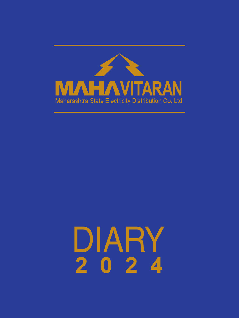 Mahavitaran Diary-2024 Index-02 Final | PDF