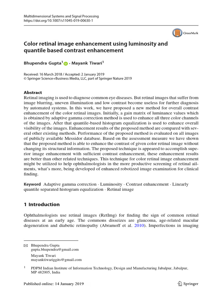 2019_Color retinal image enhancement using luminosity and quantile based contrast enhancement ...