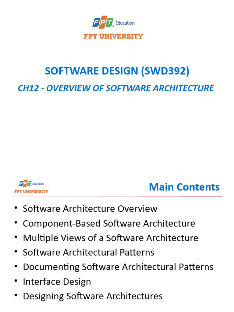 Ch12 - Overview of Software Architecture | Download Free PDF | Software Architecture | Class ...