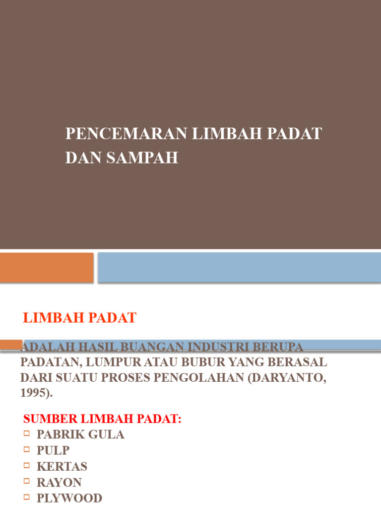 Limbah-Padat 1 | PDF | Griya & Taman | Sains & Matematika