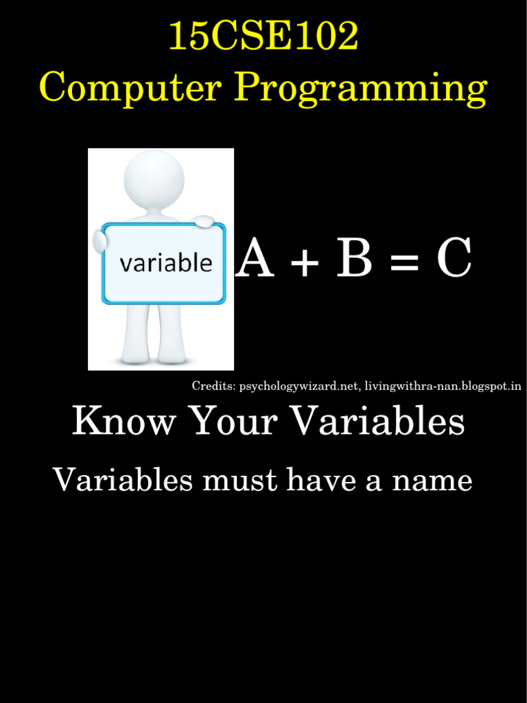 Variables And Expressions Pdf Integer Computer Science Variable Mathematics