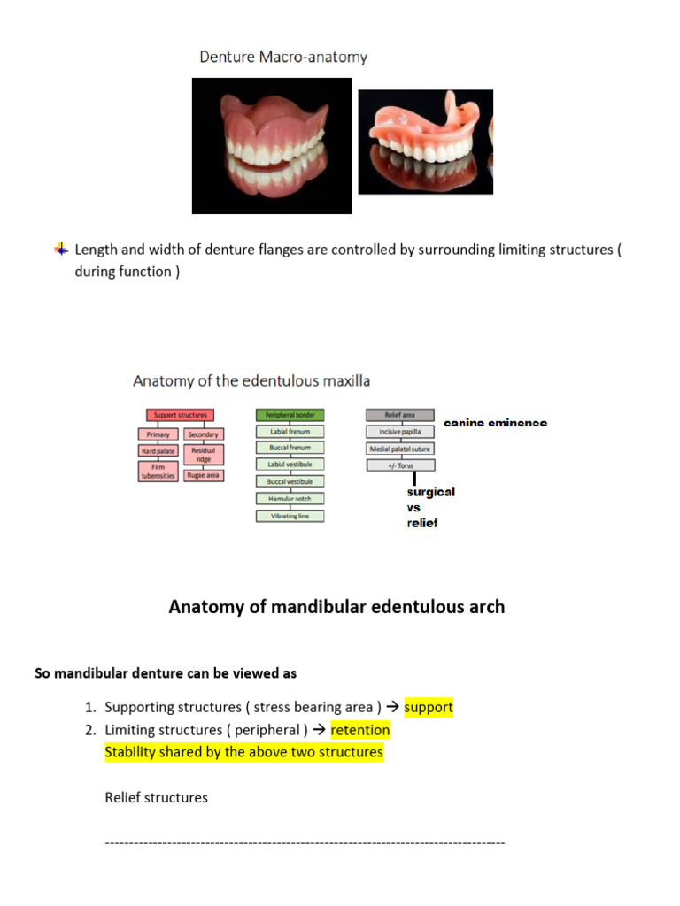 prostho mid 3 vid 2022 | PDF | Dentures | Anatomical Terms Of Location