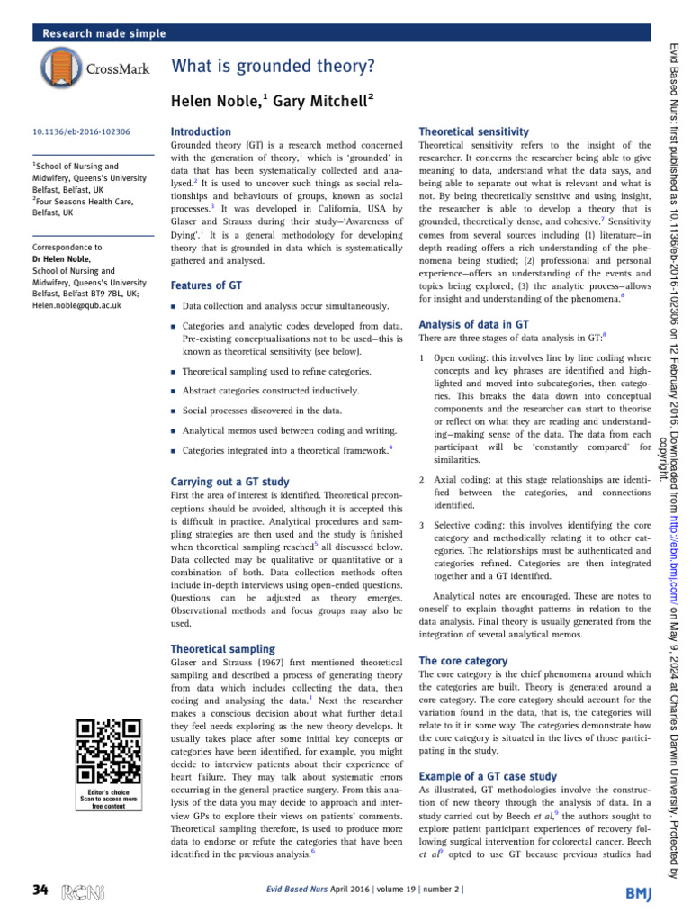 What Is Grounded Theory | PDF | Qualitative Research | Analysis