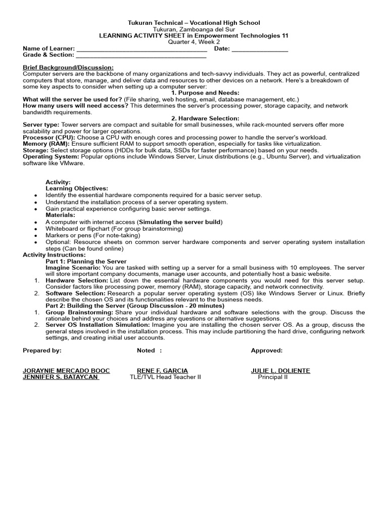Las Week 2 Css Pdf Server Computing Computer Data Storage