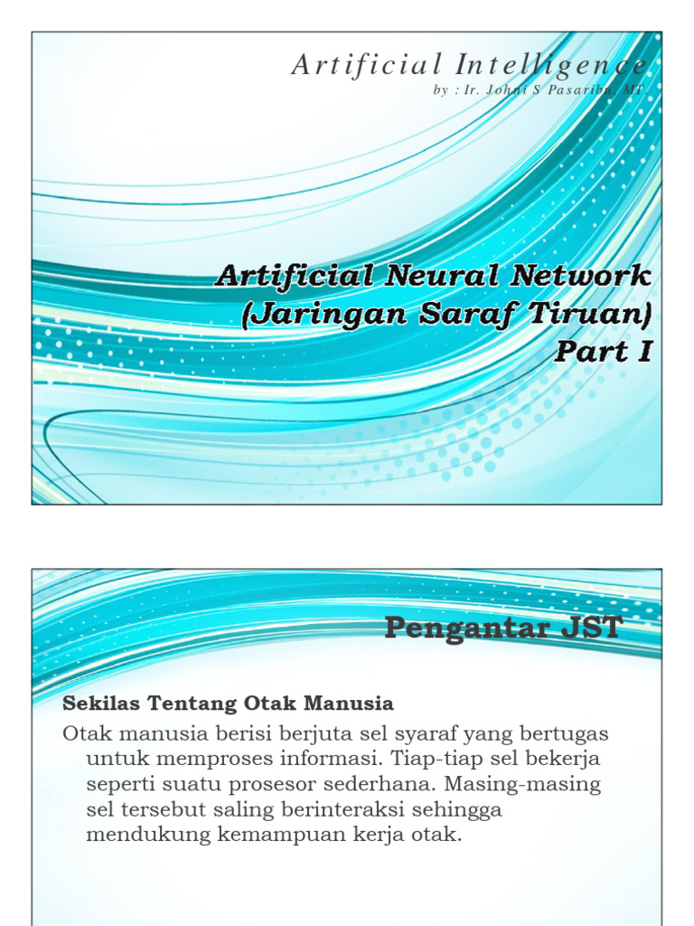 Pertemuan 10 - Artificial Neural Network (Part 1) - Piksi | PDF