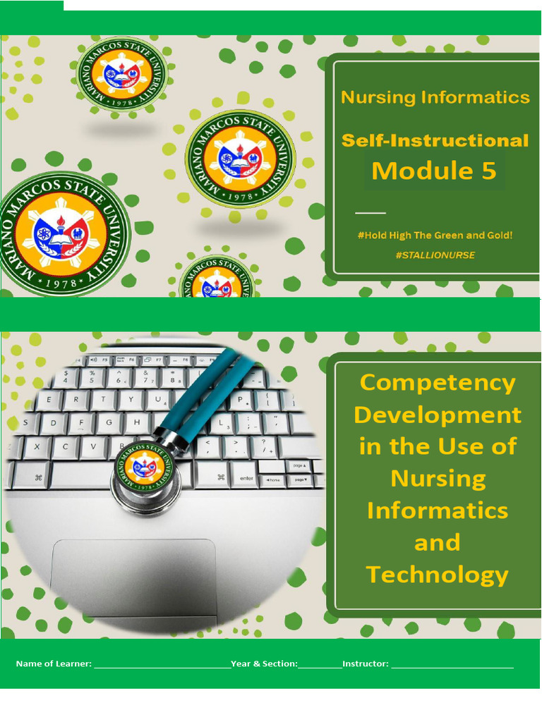 Module 5 Competency Developmet in The Use of Nursing Informatics and Technology 2022 | PDF ...