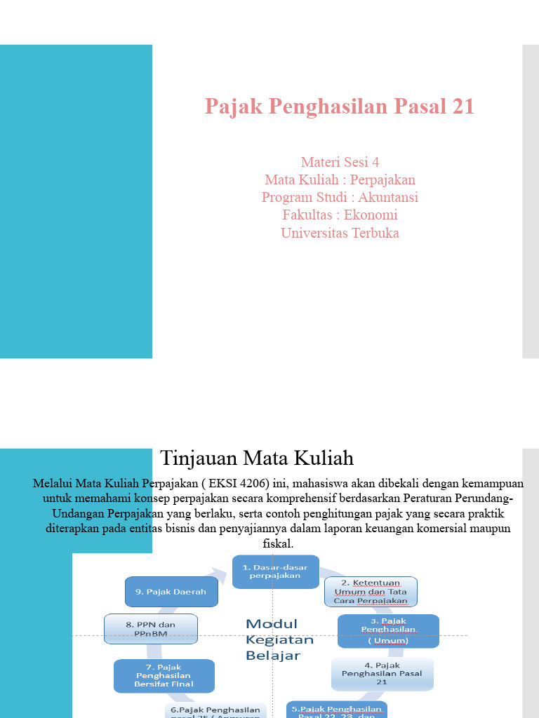 Panduan Pajak Penghasilan Pasal 21 | PDF