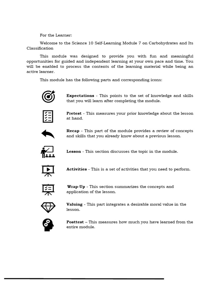 Science 10 Q4 SLM7 | PDF | Carbohydrates | Glucose