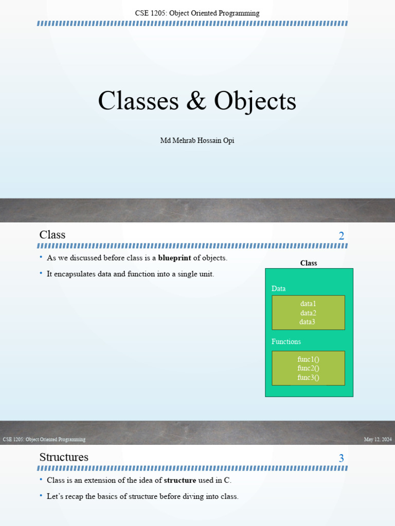 L3 L4 L5 Class | PDF | Class (Computer Programming) | Models Of Computation