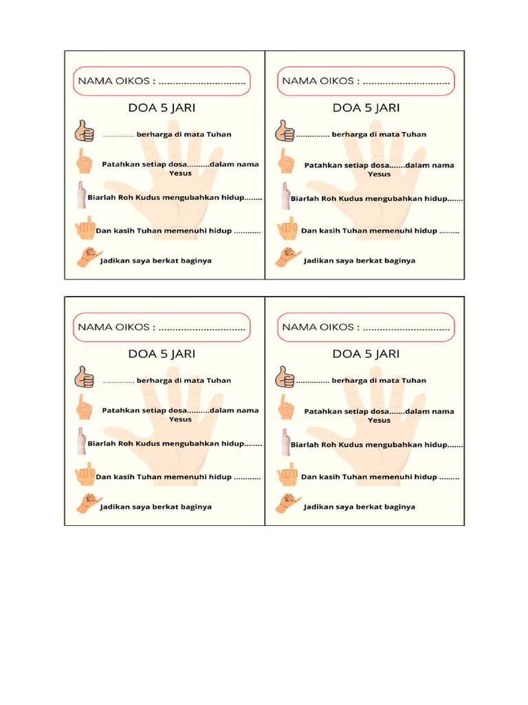 Kartu Oikos Print | PDF