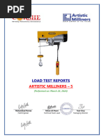 Load Test Certificate | PDF