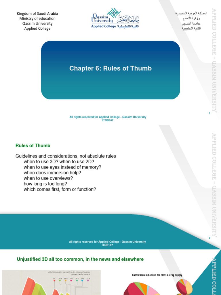 3D vs 2D Visualization Guidelines | PDF | 3 D Computer Graphics ...