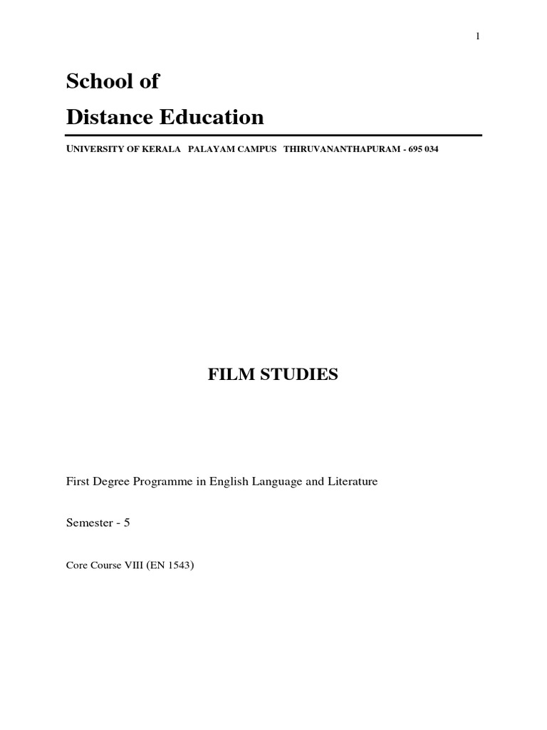 Film Studies | PDF | Cinematography | Cinema Of The United States