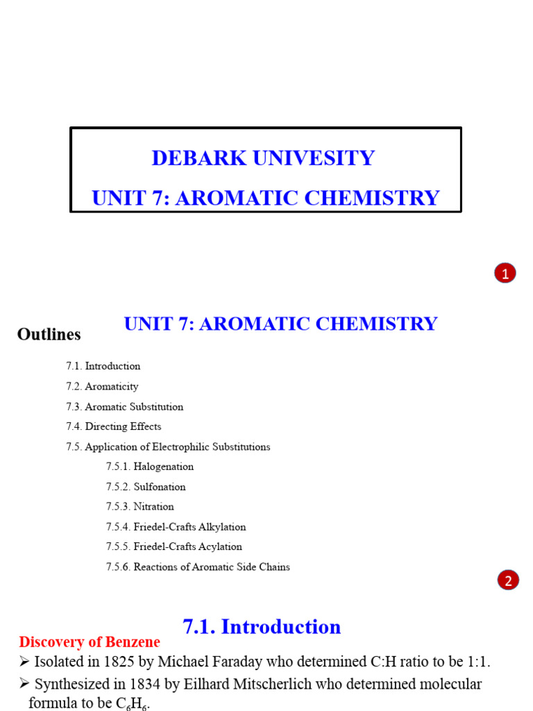 Aromatic Chemistry Pdf Aromaticity Heterocyclic Compound