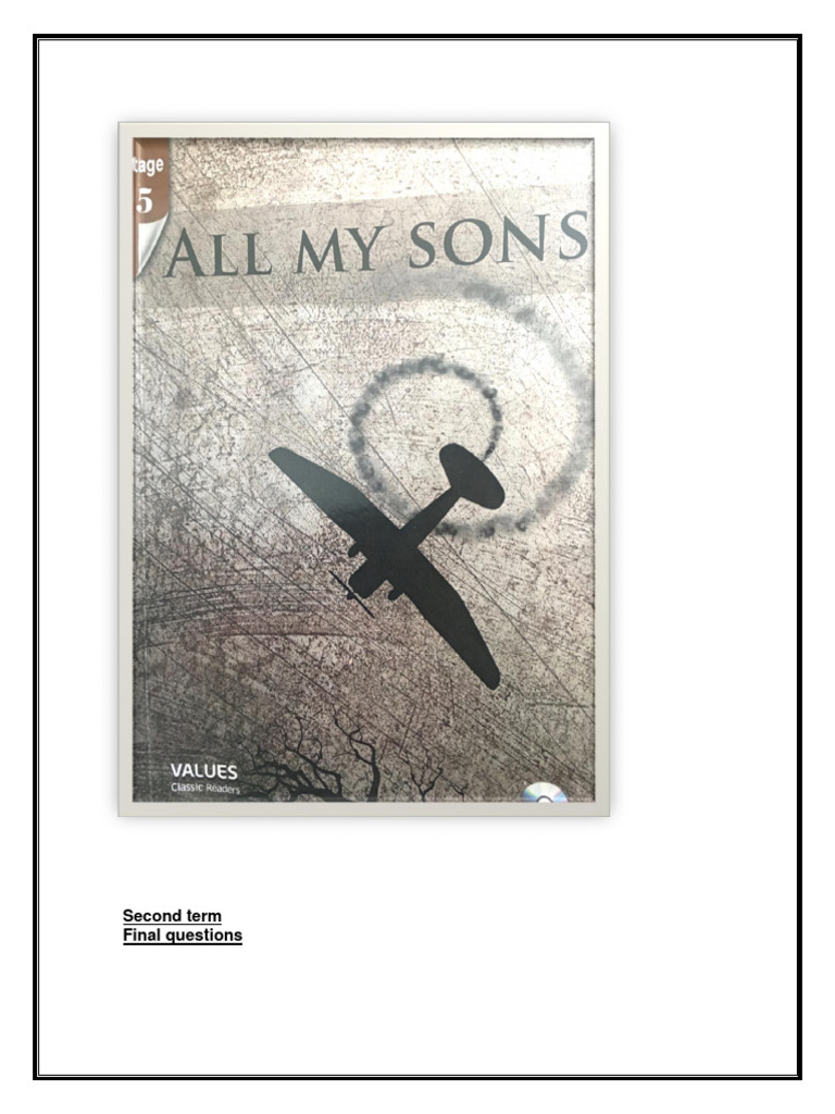 All My Sons: Key Questions & Answers | PDF | Mystery, Thriller & Crime ...