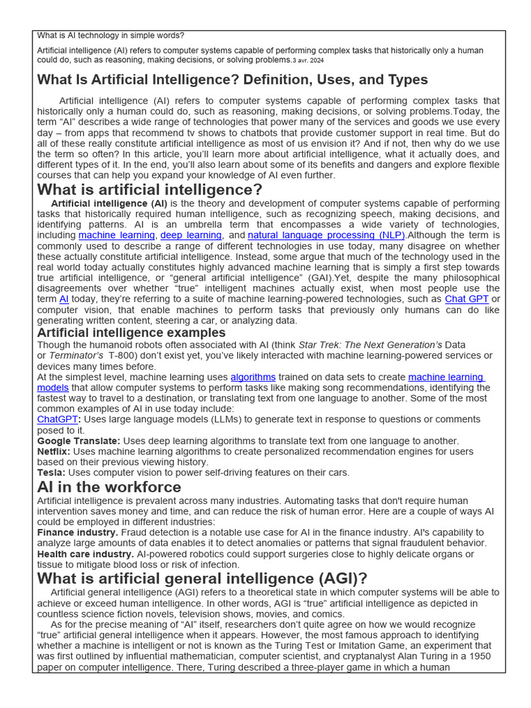 Understanding Artificial Intelligence Basics | PDF | Artificial Intelligence | Intelligence (AI ...