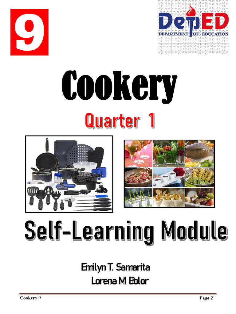 Module-in-Cookery-9-Q1 W-Ans | PDF | Refrigerator | Shelf Life