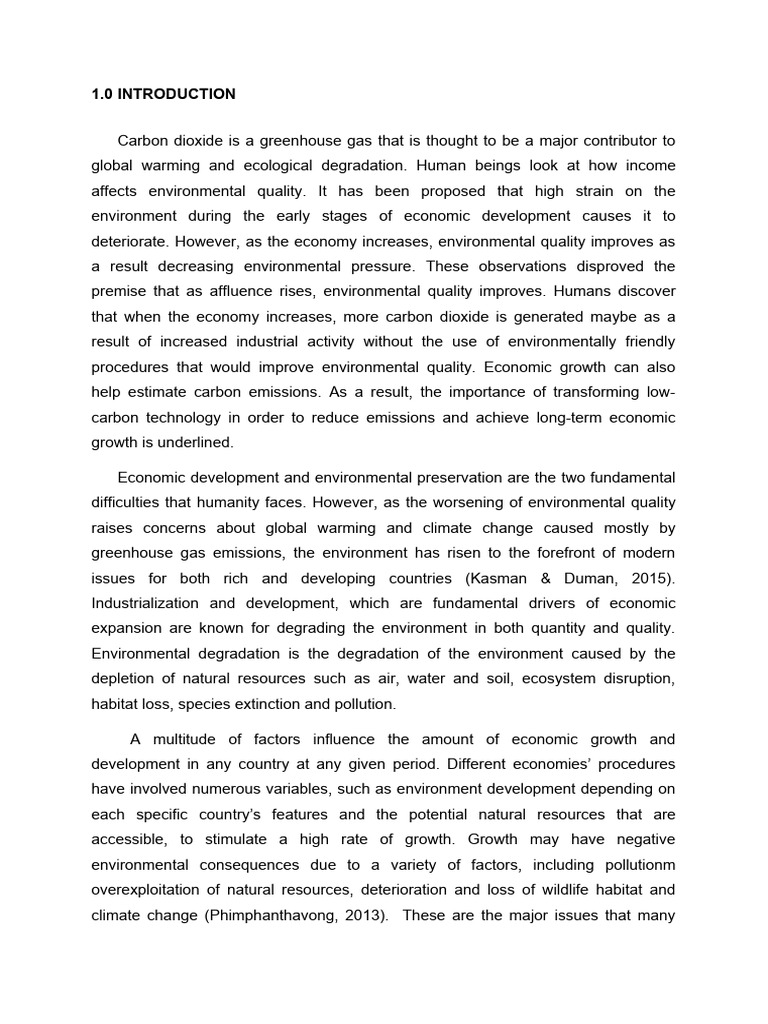Introduction. Eco Antarabangsa | PDF | Environmental Degradation | Economic Growth