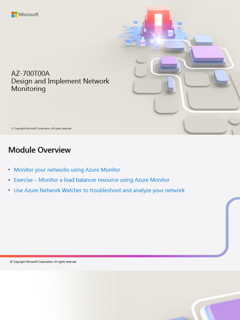 Az 700t00a Enu Powerpoint 08 | PDF | Computer Network | Microsoft Azure