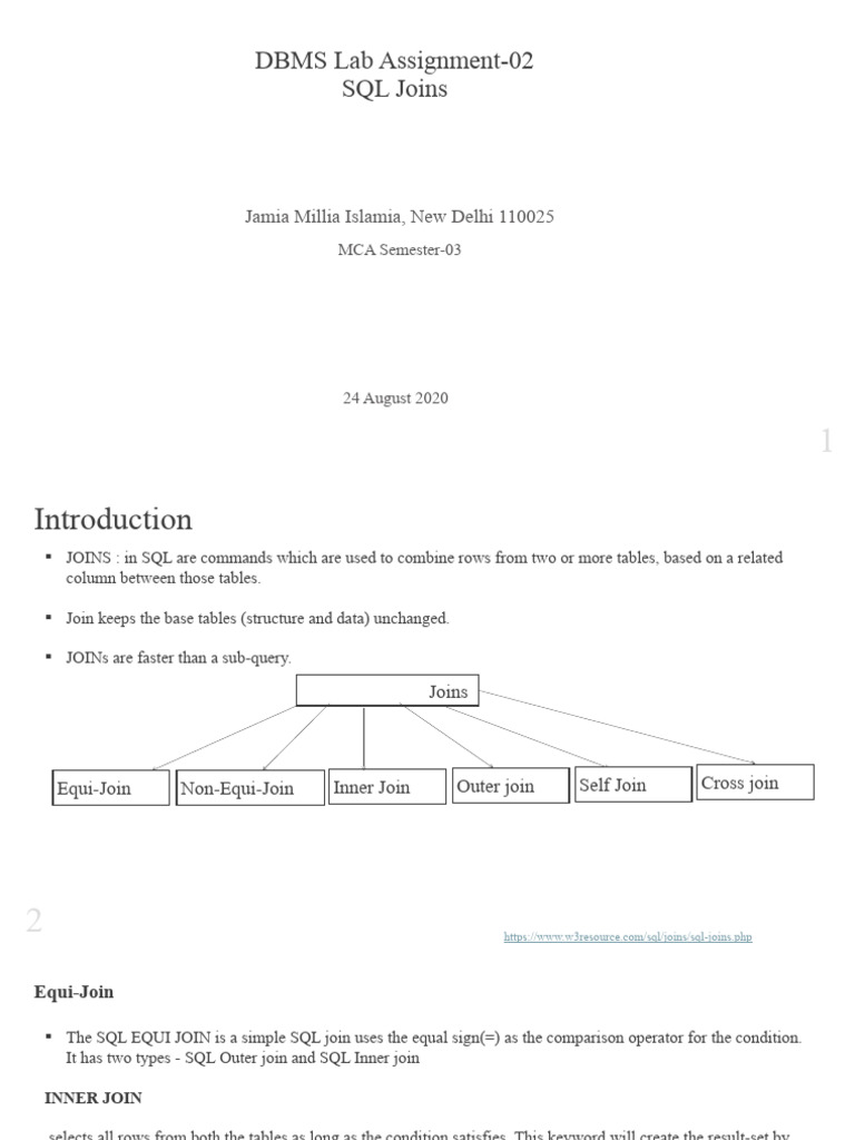 DBMS Assignment 2 - Joins | PDF | Databases | Data Management DBMS Assignment 2 - Joins | PDF | Databases | Data Management