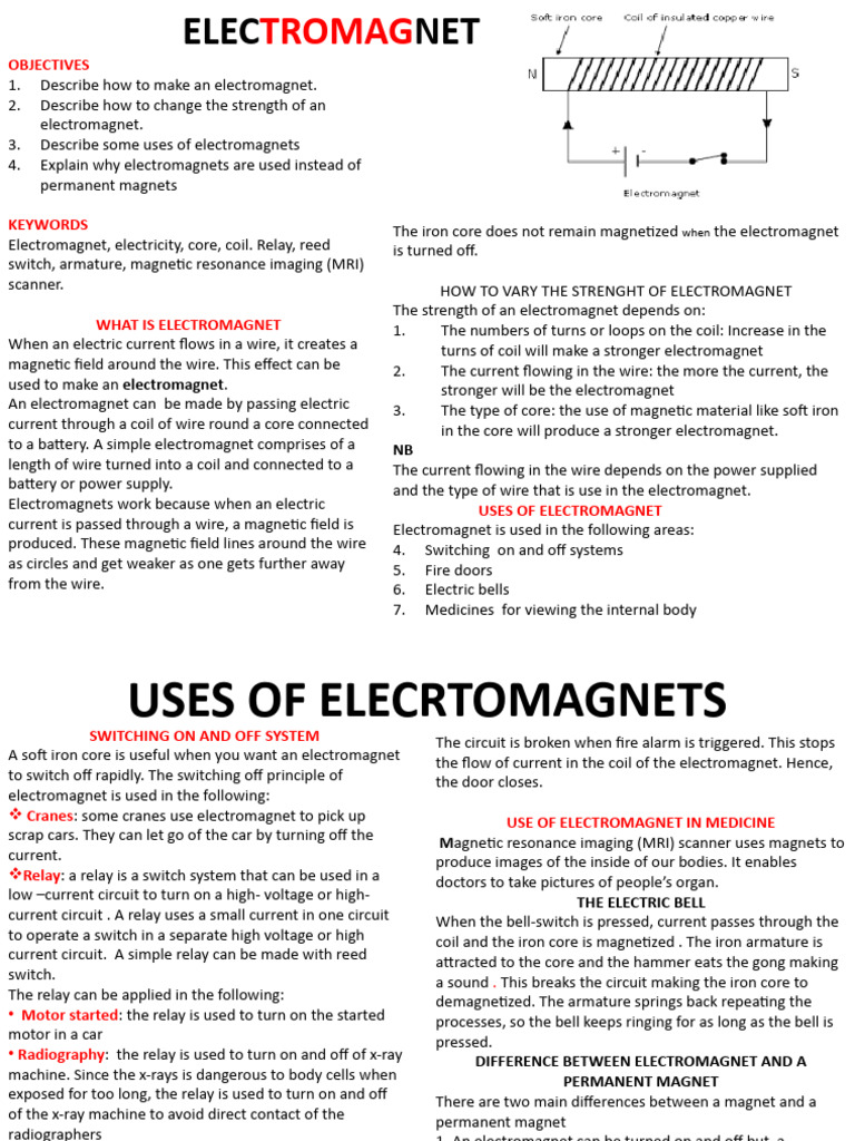 Electromagnet | PDF | Relay | Inductor