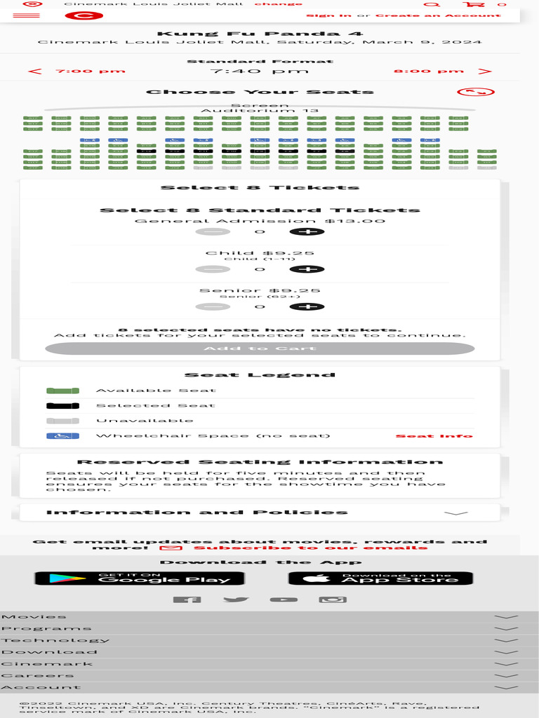 Cinemark - Reserve Your Seats | PDF | Chess | Chess Theory