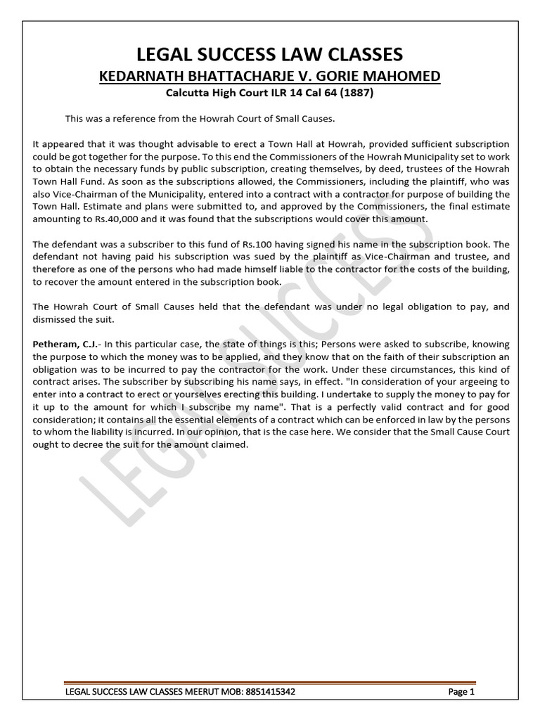Legal Cases in Howrah and Privy Council | PDF | Lawsuit | Private Law