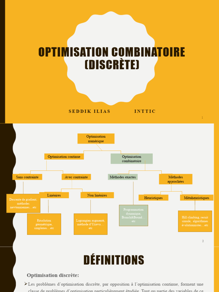 Optimisation Combinatoire Discrète | PDF | Métaheuristique | Programmation dynamique