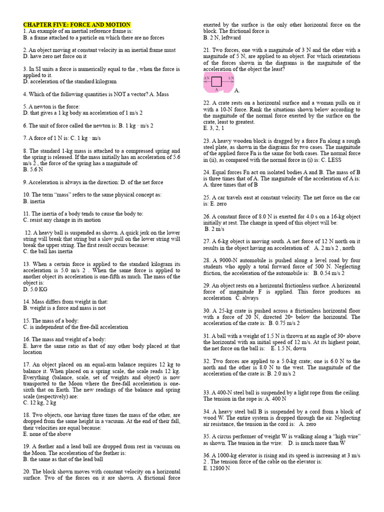 Phys 5-7 | PDF | Force | Friction
